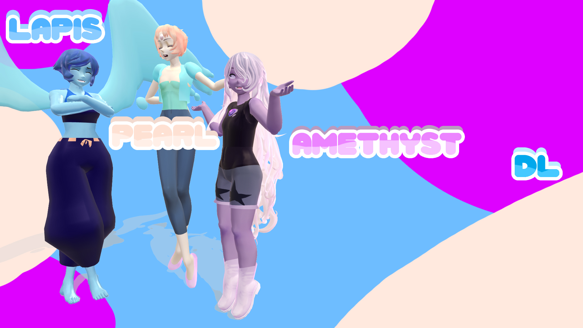 MMD Lapis Pearl And Amethyst New Outifts DL by creator-gemsonas on ...