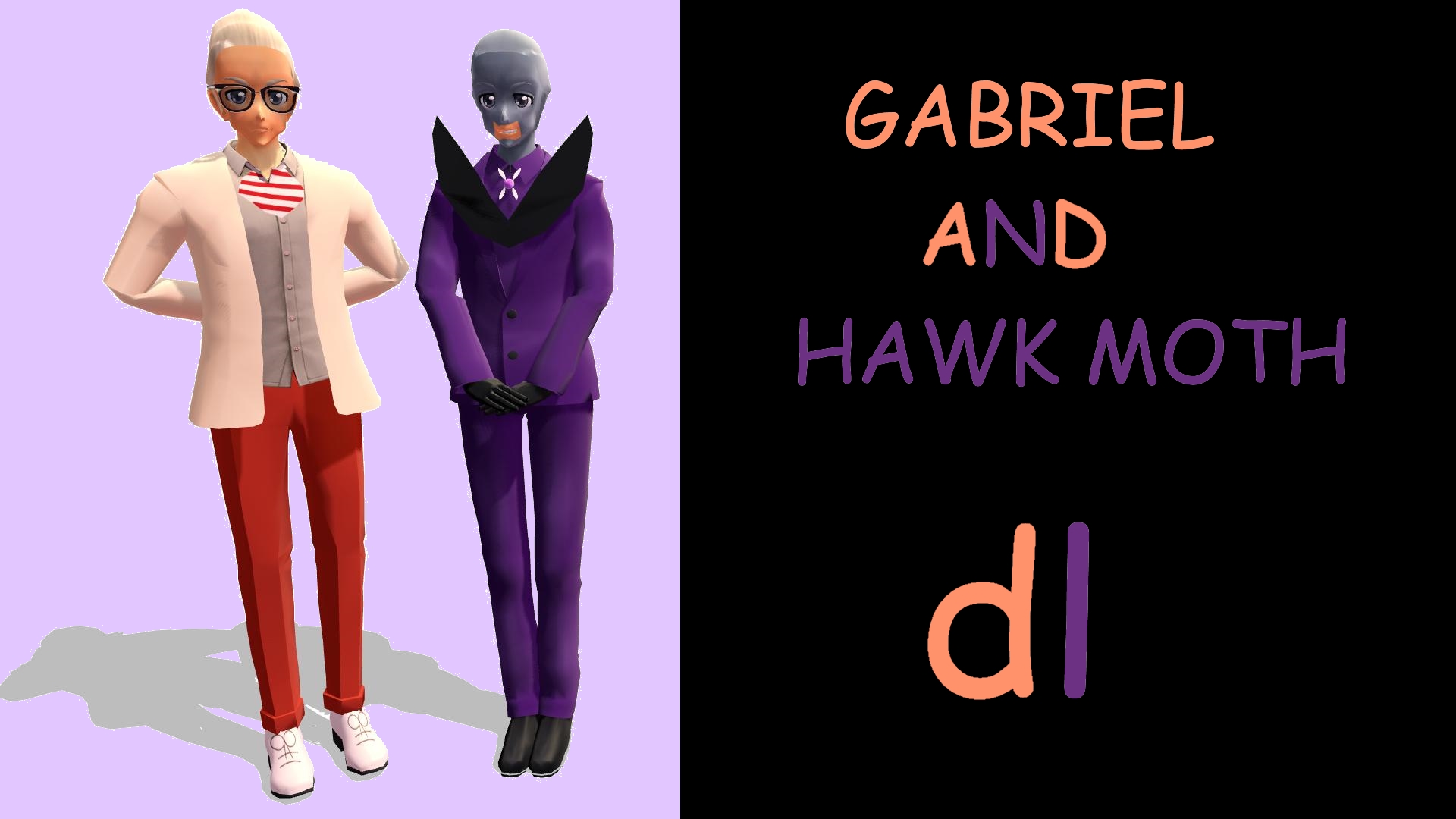[MMD]Gabriel And Hawk Moth DL by creator-gemsonas on DeviantArt