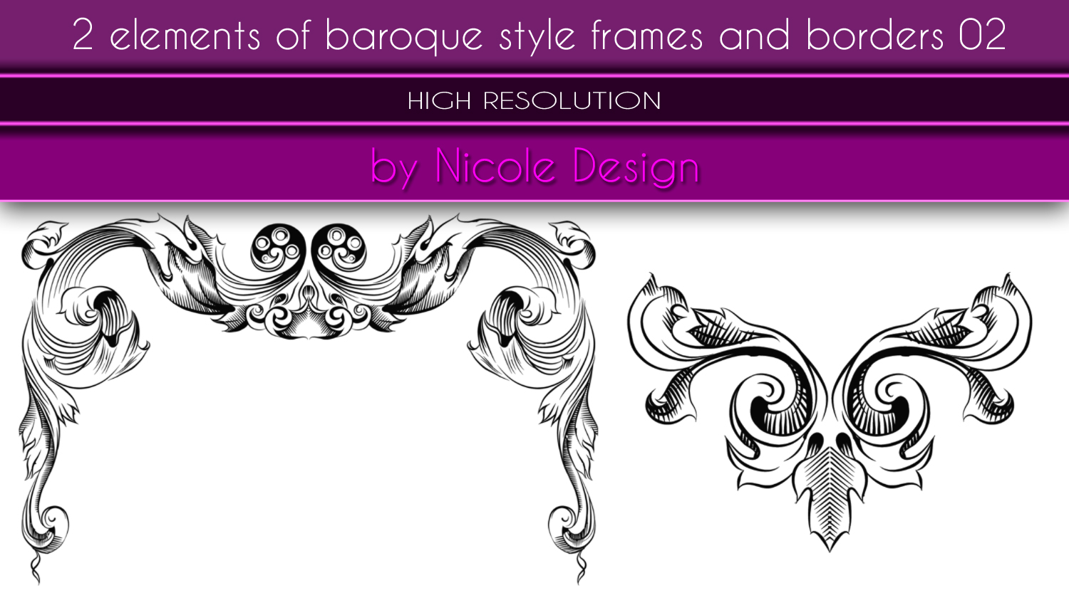 2 Elements Of Baroque Style Frames And Borders 02 by noema-13 on DeviantArt