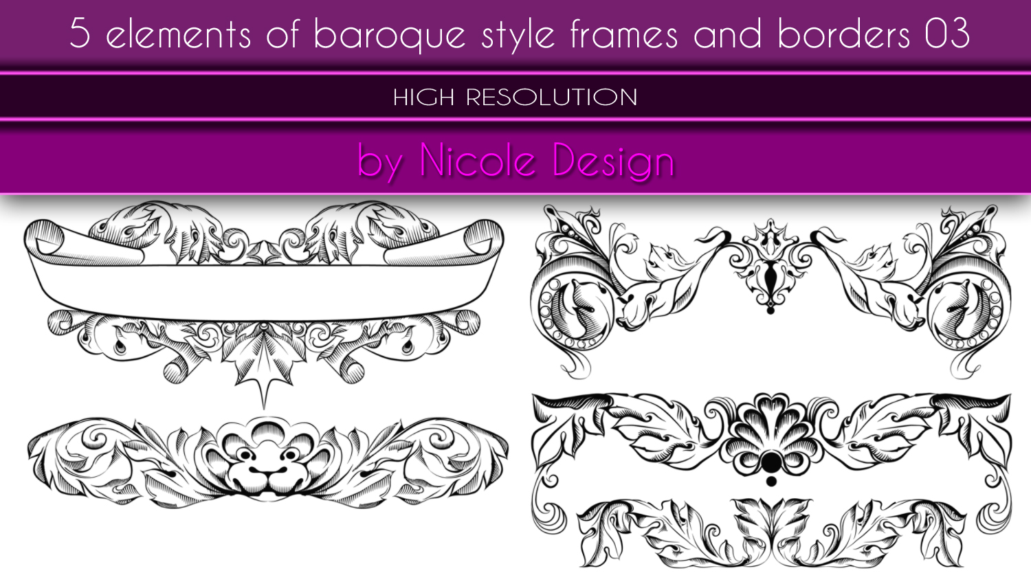 5 Elements Of Baroque Style Frames And Borders 03 by noema-13 on DeviantArt