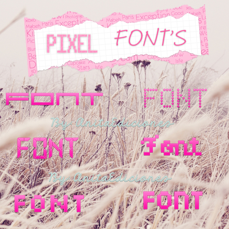 Pixel Font's By AnitaEdiciones by AnitaEdiciones on DeviantArt