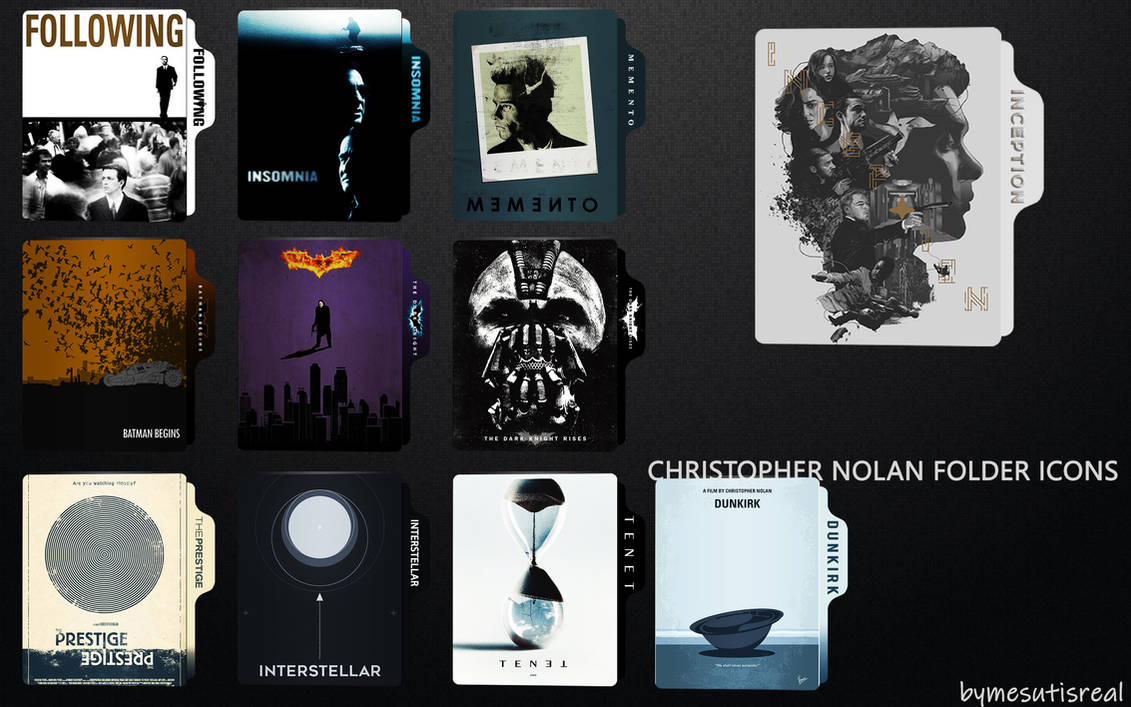 Christopher Nolan Movies Folder Icons by mesutisreal on DeviantArt