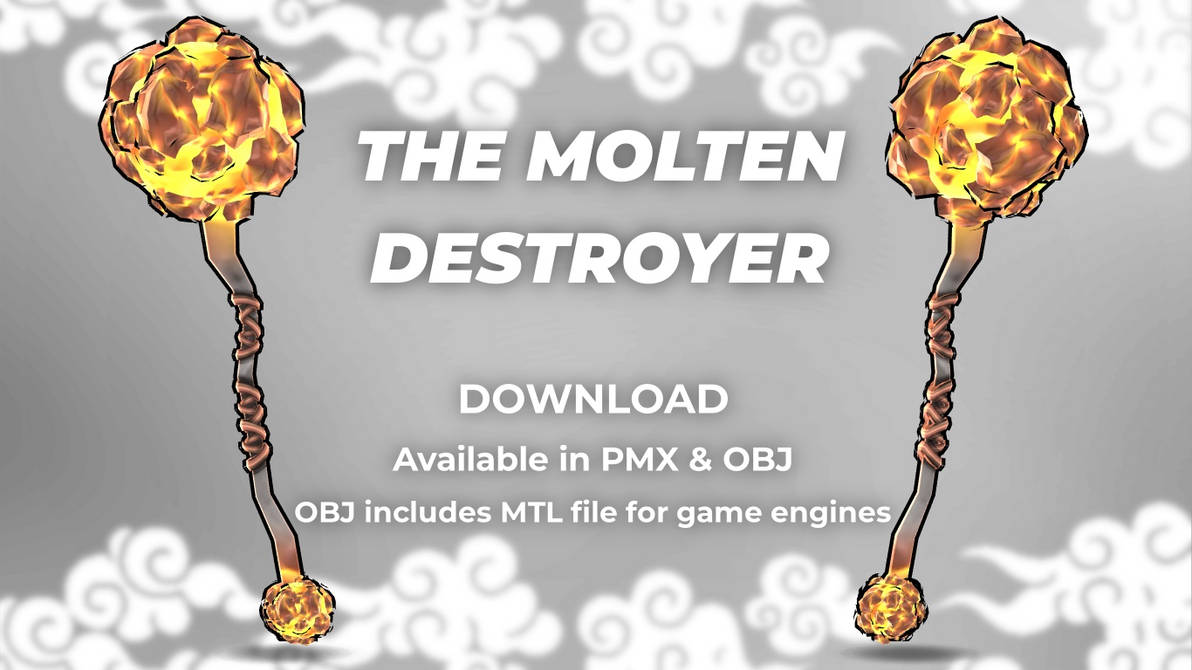The Molten Destroyer [for MMD and Games] by KawaiiCone on DeviantArt