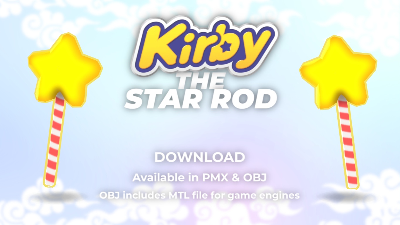 Kirby Star Rod [for MMD and Games] by KawaiiCone on DeviantArt