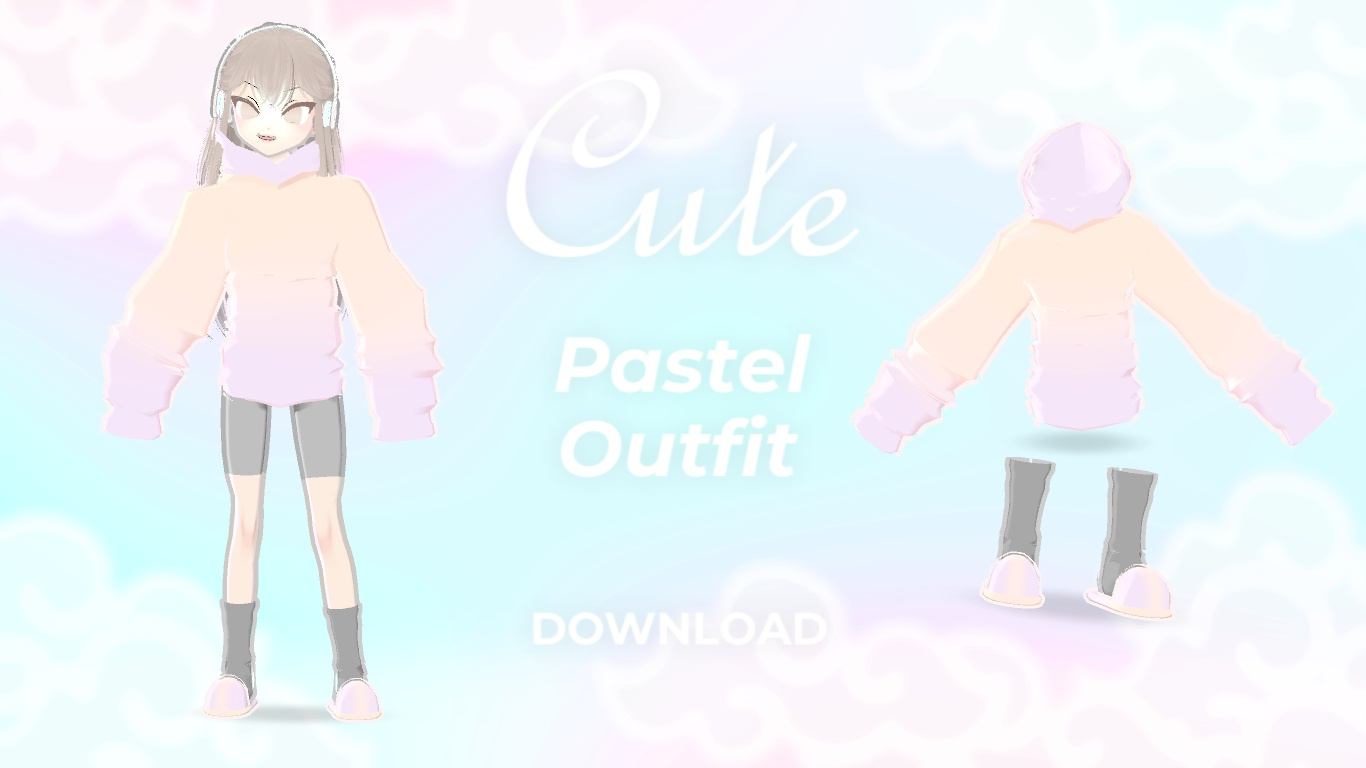 [MMD DL] [Clothing] (Cute) Pastel Outfit by KawaiiCone on DeviantArt