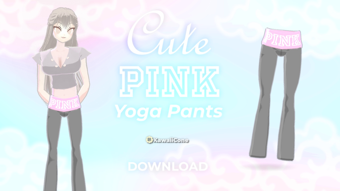 |DL| |3D MODEL| |MMD| Yoga Pants, Pink, Cute by KawaiiCone on DeviantArt