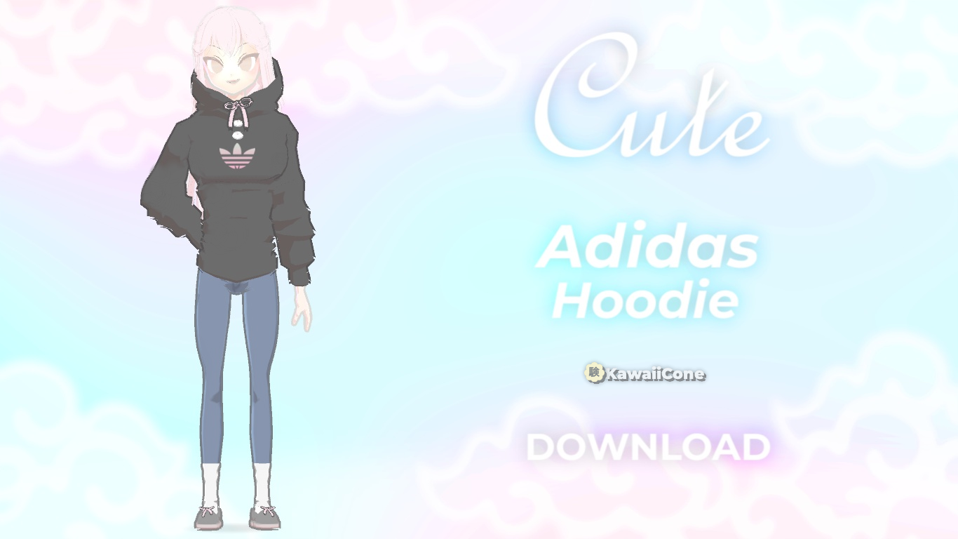 |DL| |3D MODEL| |MMD| Adidas, Hoodie by KawaiiCone on DeviantArt