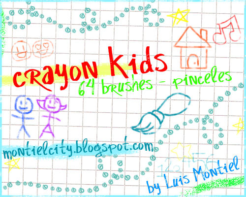Crayon Kids Brushes by Luis-Montiel on DeviantArt