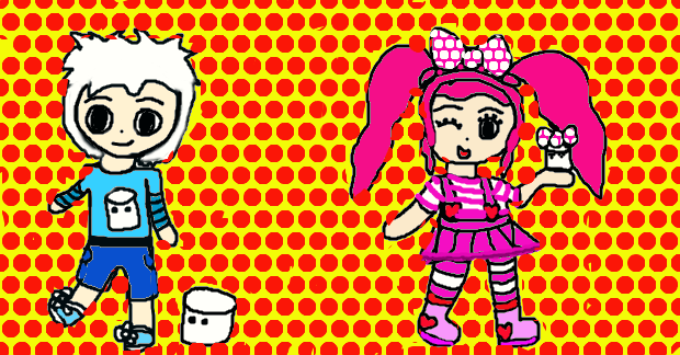 marshmallow and mrs. marshmallow human form by Viridifan82 on DeviantArt