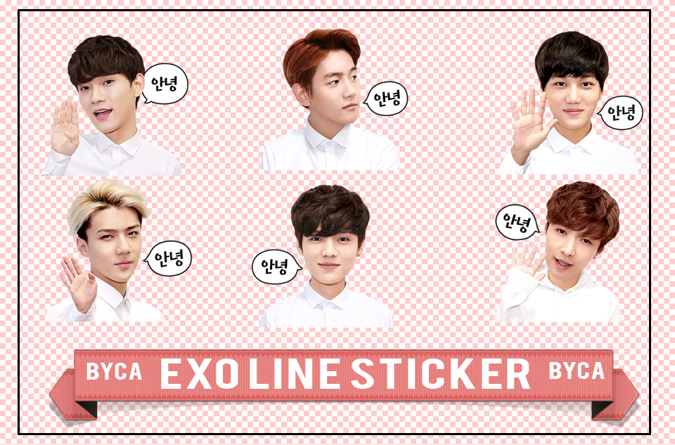 EXO LINE STICKERS 2014 by BaekYeolChenWP on DeviantArt
