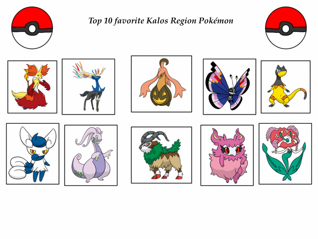 Favorite Kalos Pokemon by Arcion-Days on DeviantArt