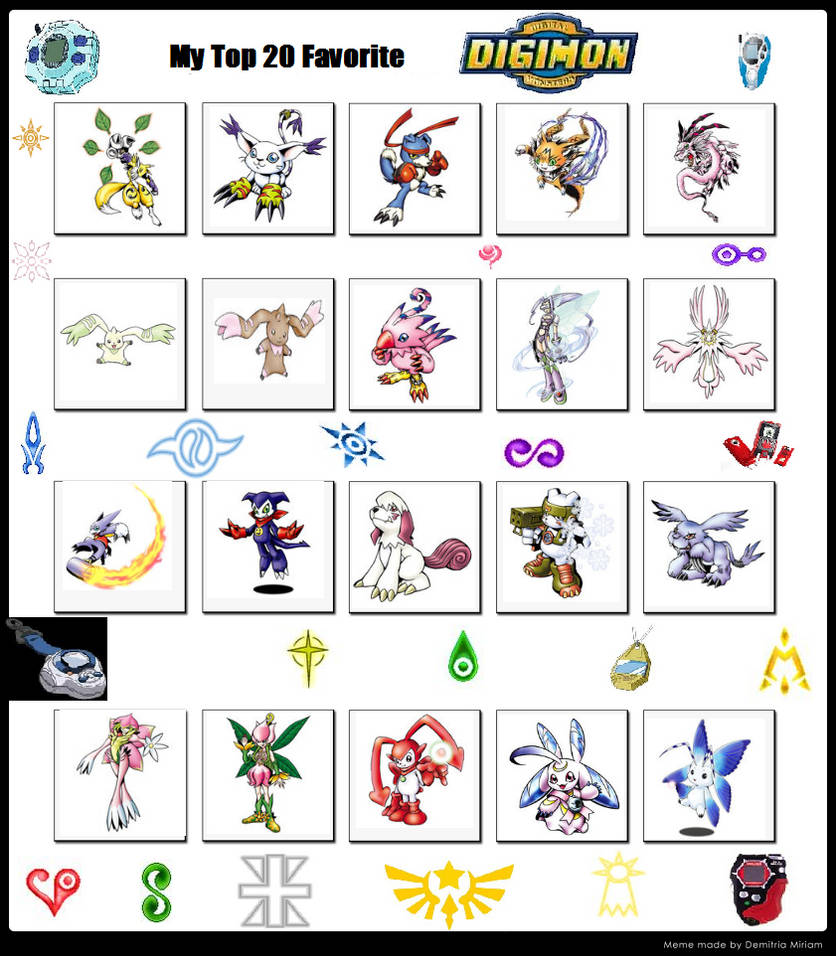Favorite Digimon by Bright-Rose on DeviantArt
