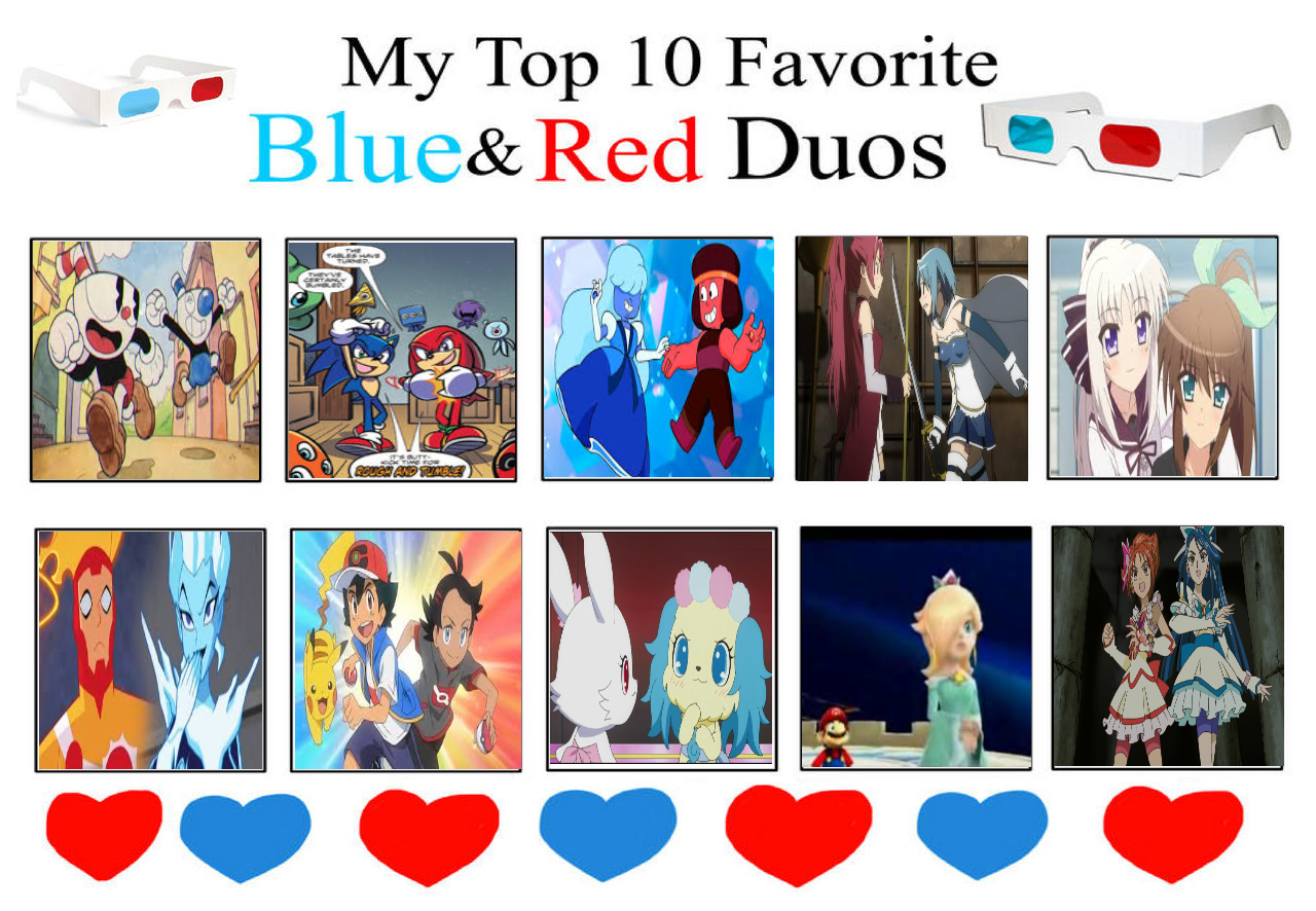 Favorite Blue and Red duos by Arcion-Days on DeviantArt