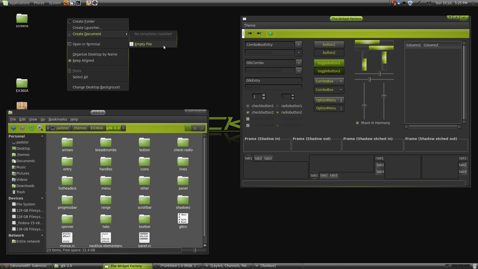 EX360A - GTK2 + Emerald by theRealPadster on DeviantArt