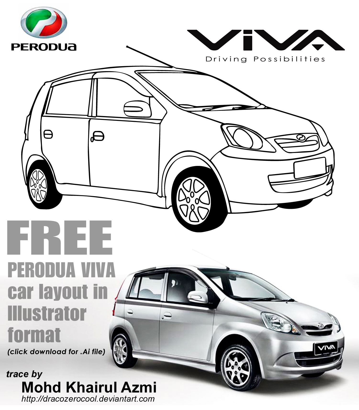 Free : PERODUA VIVA Layout by dracozerocool on DeviantArt
