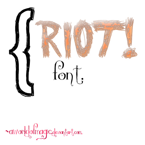 -RIOT Font'. by aworldofmagic on DeviantArt
