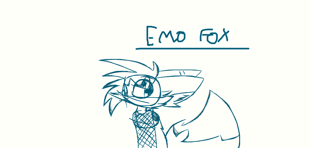 Emo fox boy sketch by MokiMonsterDraws on DeviantArt