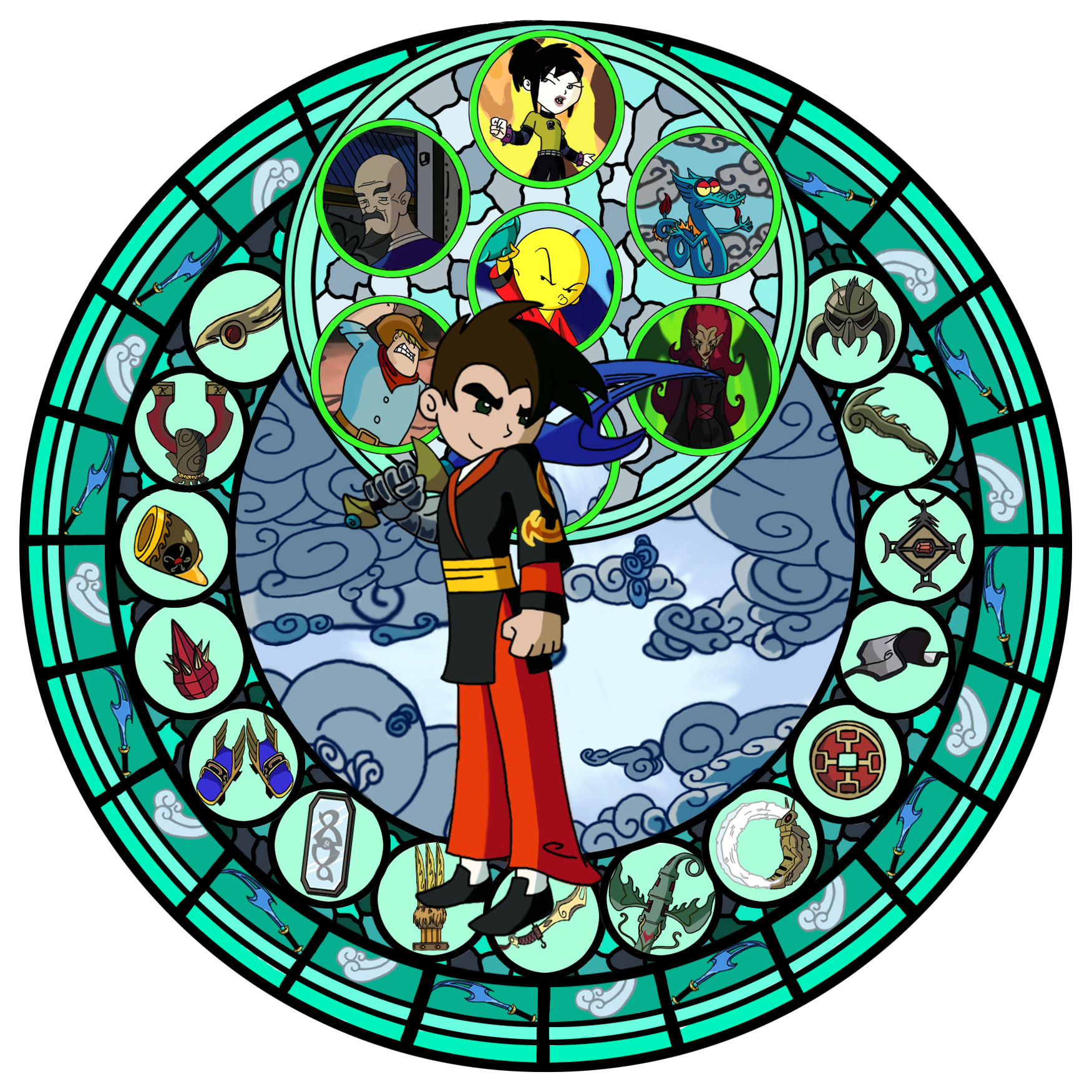 Xiaolin Showdown Raimundo KH Stain Glass by purpleorchid-8863 on DeviantArt