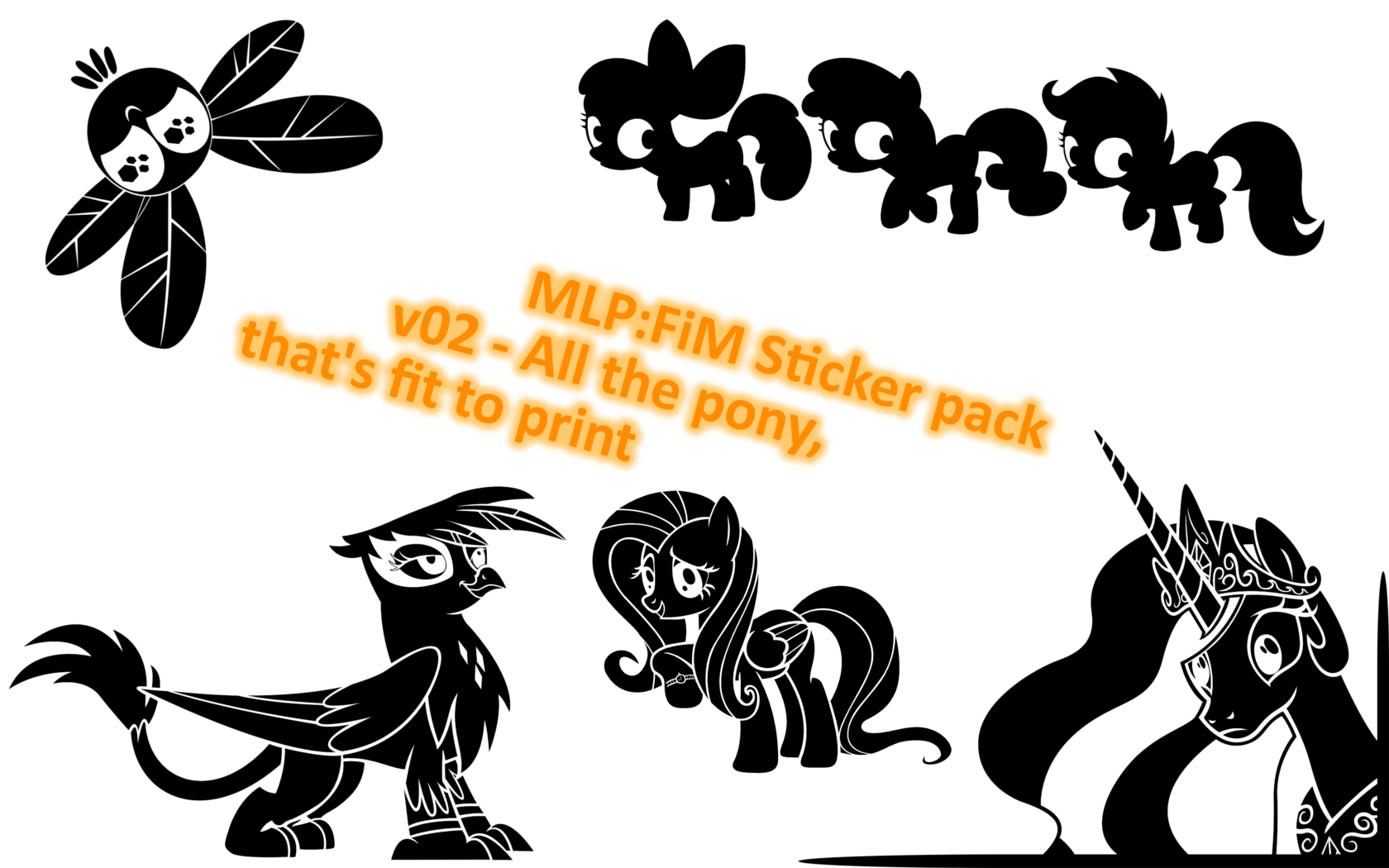 Pony sticker pack v02 by PoldekPL on DeviantArt