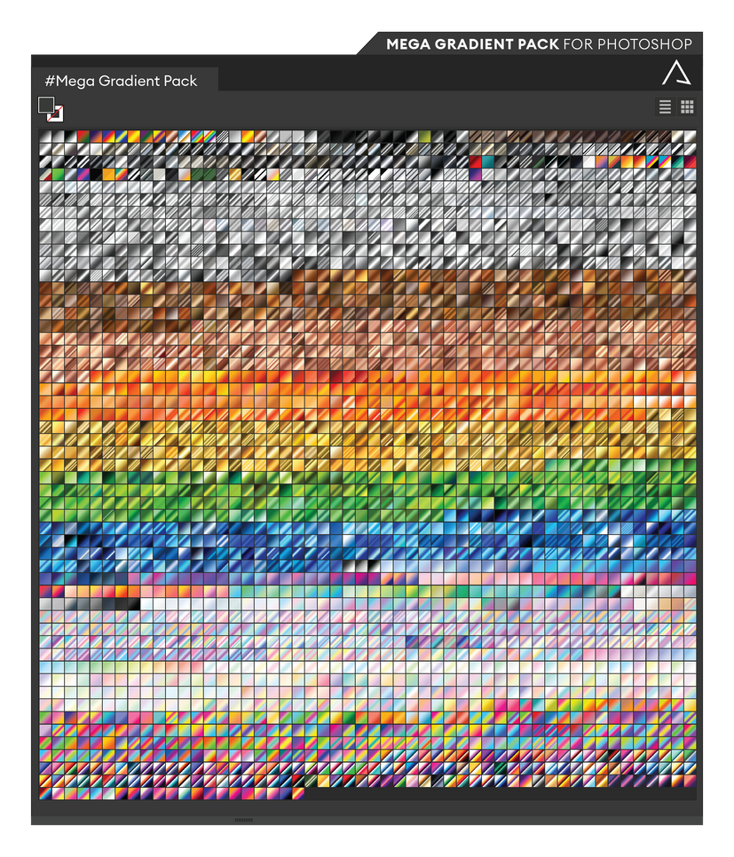 Mega Gradient Pack (2700+) for Photoshop by anulubi on DeviantArt