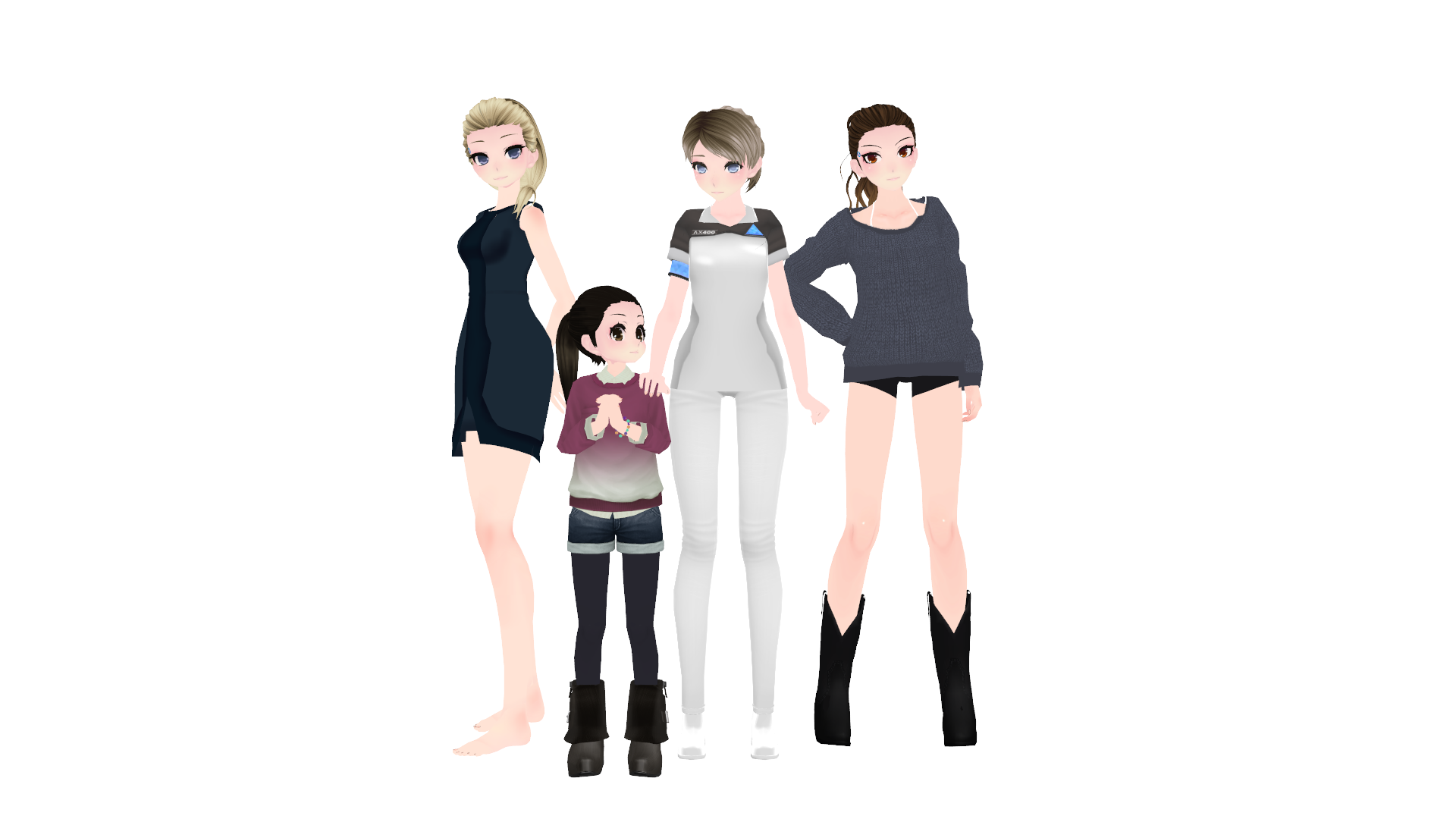 MMD Detroit Become Human Model DL by LittleDipper618 on DeviantArt