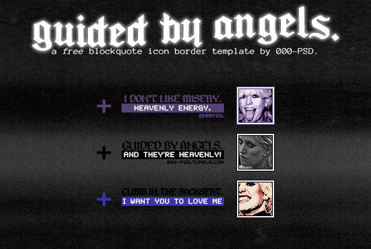 BLOCKQUOTE TEMPLATE 002 : GUIDED BY ANGELS, by zeroresources on DeviantArt