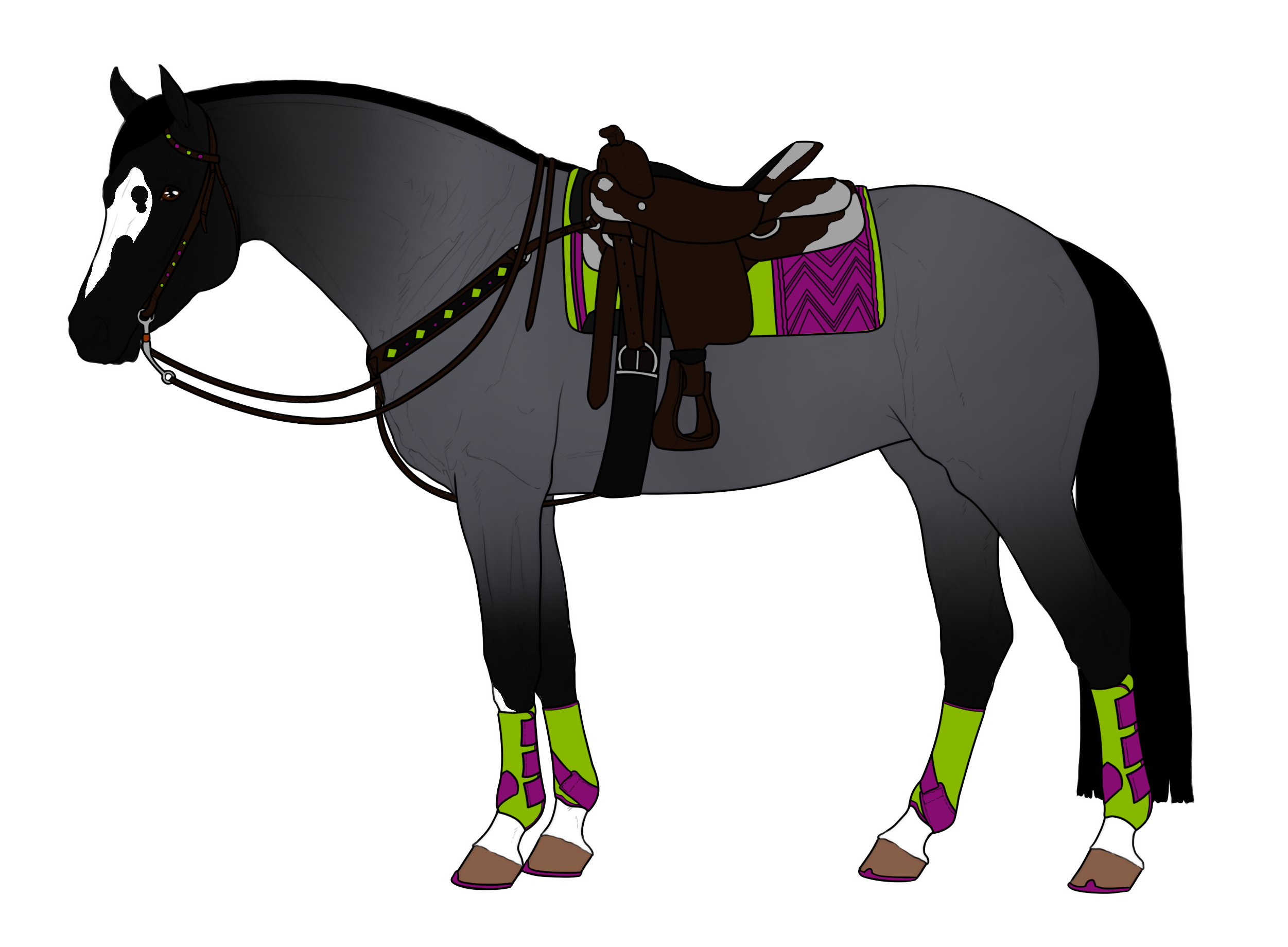 Horse/Tack Design 2 (SOLD) by Karly14 on DeviantArt