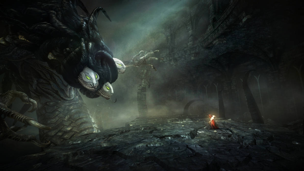 Meeting a Gorgon by Deathwatcher123 on DeviantArt