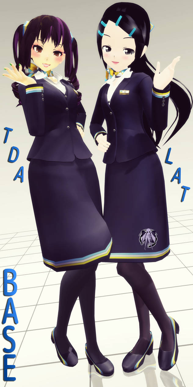 MMD Cabin Attendant Base For LAT And TDA by XXSefa on DeviantArt