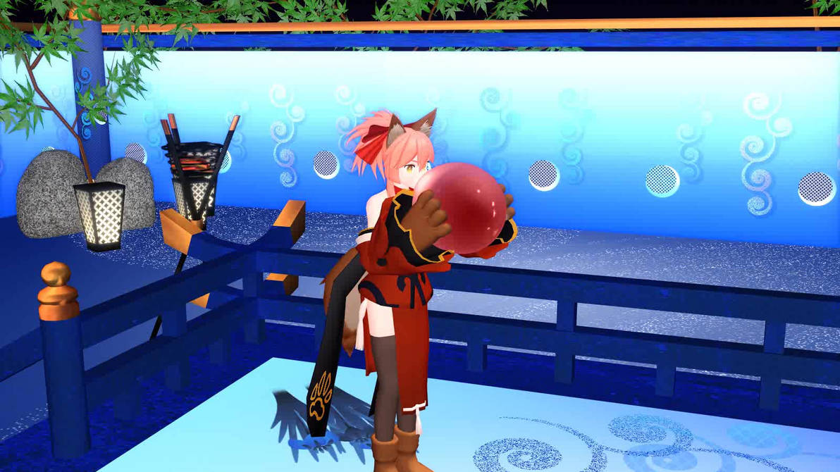 Tamamo Cat + Fox Lots of inflation - 4-11-2020 by Thiridian on DeviantArt