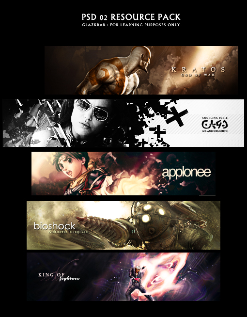 5 PSD Files by glazkrak on DeviantArt