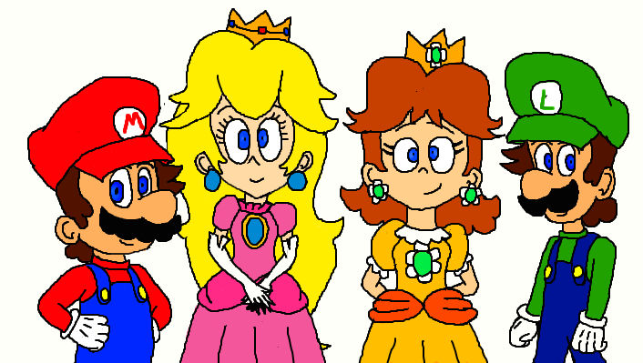 Just the Four of Us by SprMarioArtst on DeviantArt