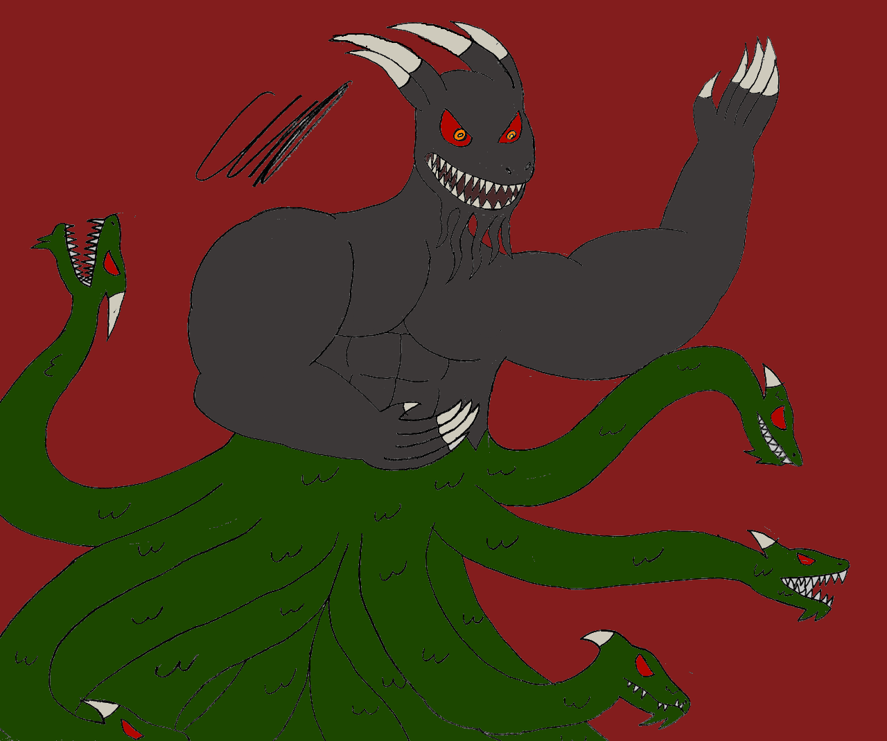 Typhon, The Father of Monsters by BankruptWizard on DeviantArt