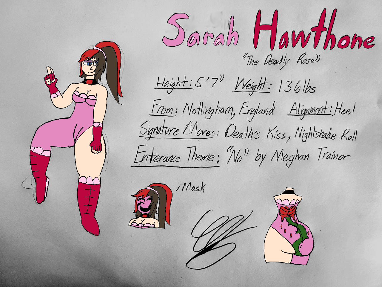 WVWA Sarah Hawthorne (Theme Song Update) by BankruptWizard on DeviantArt