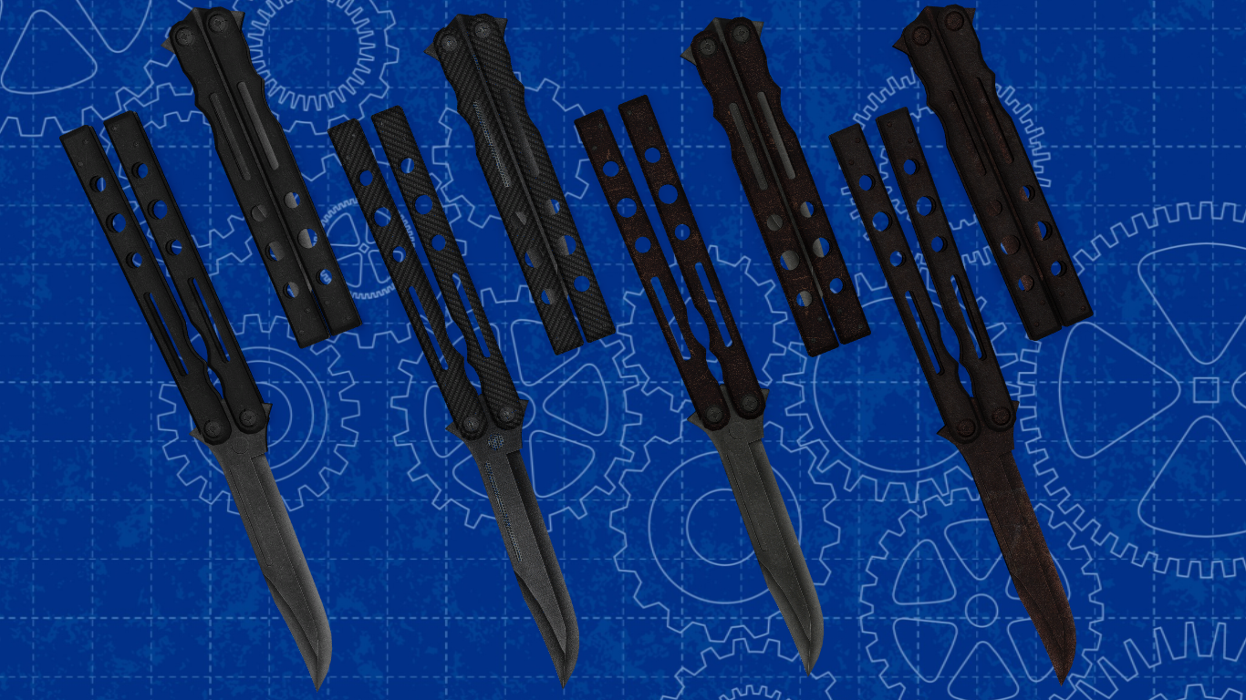 [MMD] Balisong Knife pack for DL by AbyssLeo on DeviantArt
