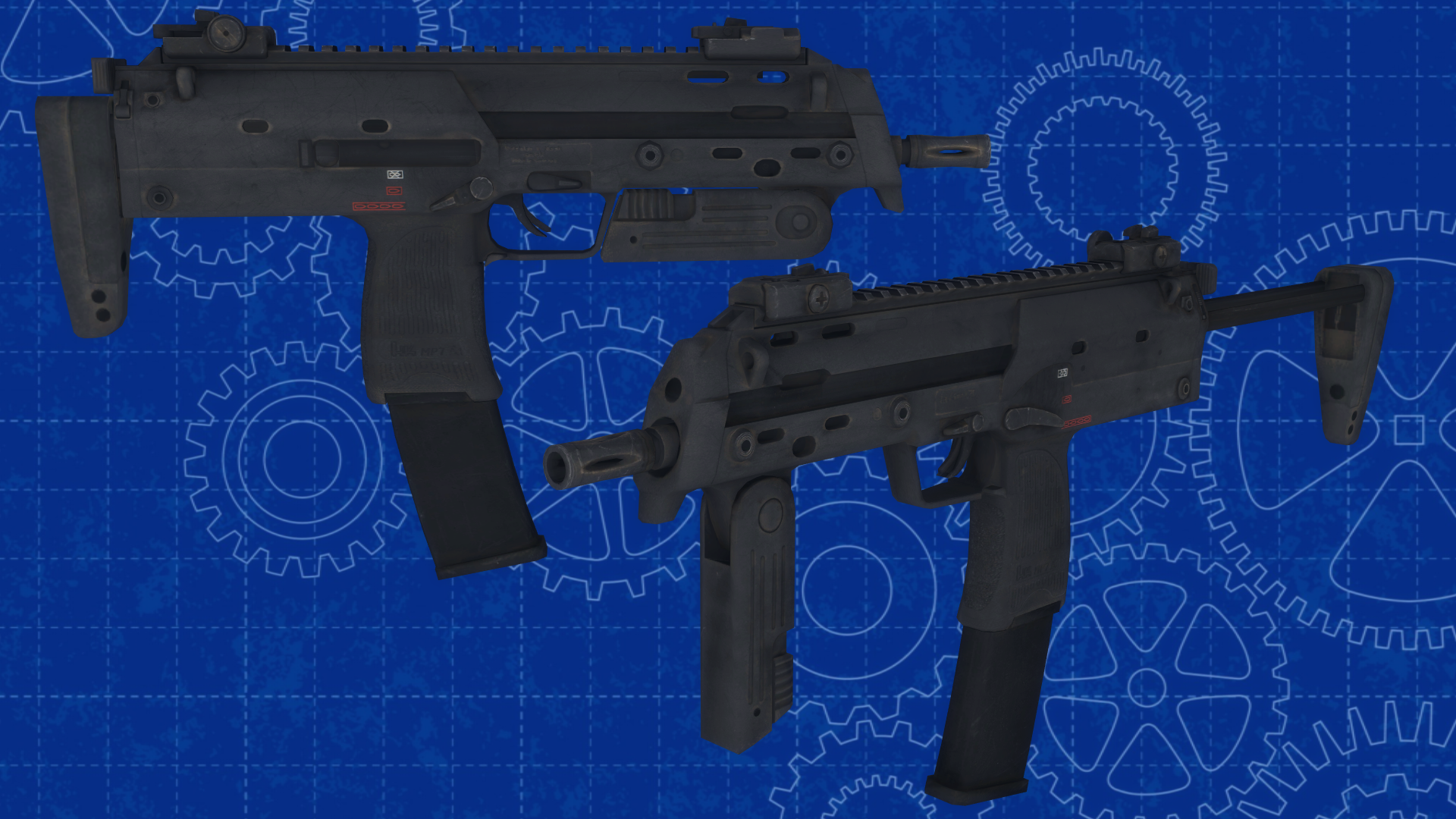 [MMD] Heckler and Koch MP7 for DL by AbyssLeo on DeviantArt