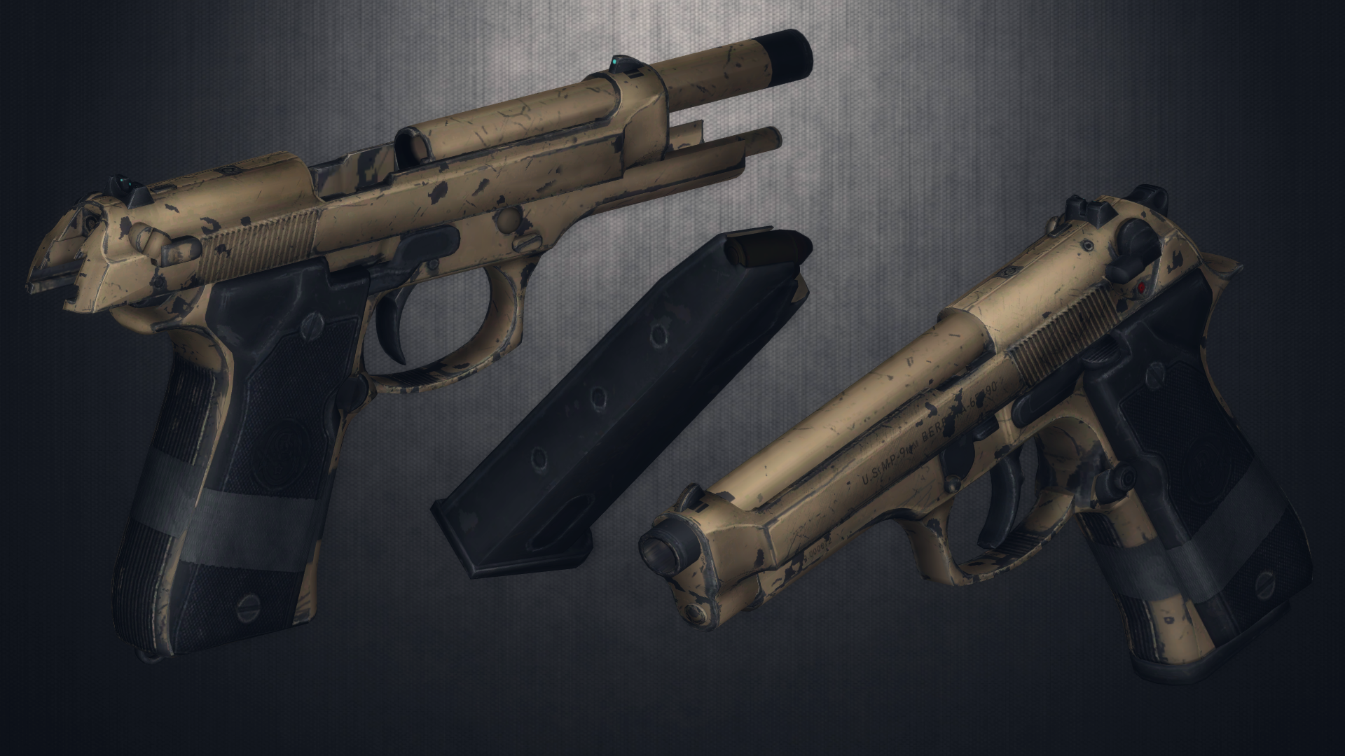 [MMD] Beretta M9 Desert for DL by AbyssLeo on DeviantArt