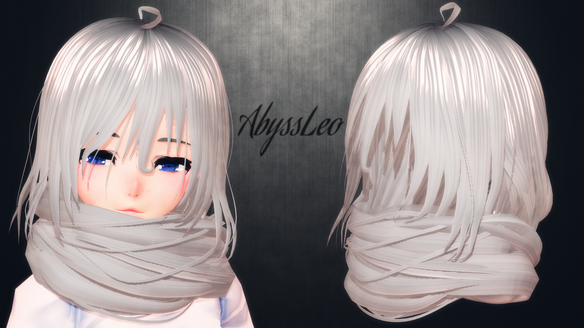 [MMD] This hair is a FREE DL? WTF with a scarf ? by AbyssLeo on DeviantArt