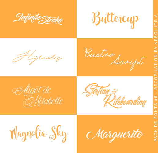 Pack#5 |Fonts| by Absolute-A on DeviantArt