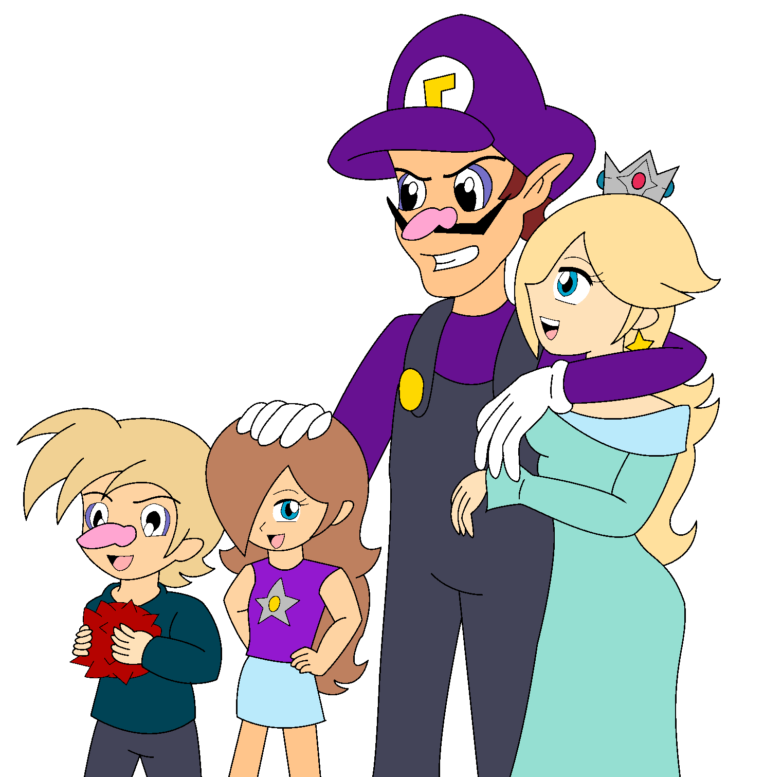 Waluigi and Rosalina's family by ChickTristen94 on DeviantArt