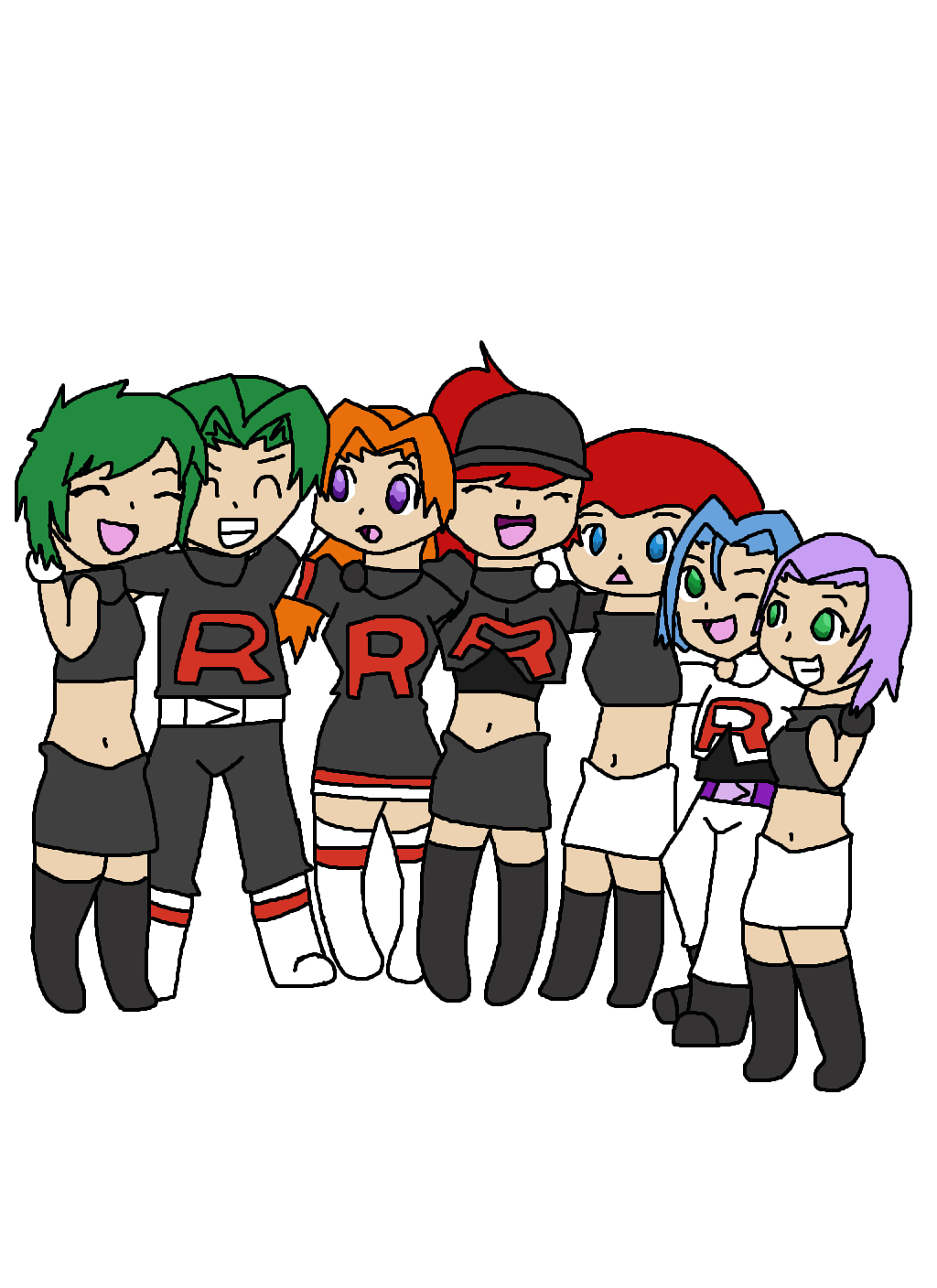 Group Hug! by TeamRocketJess on DeviantArt