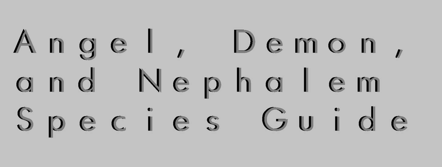Angel, Demon, and Nephalem Species Guide by Ectokitty on DeviantArt