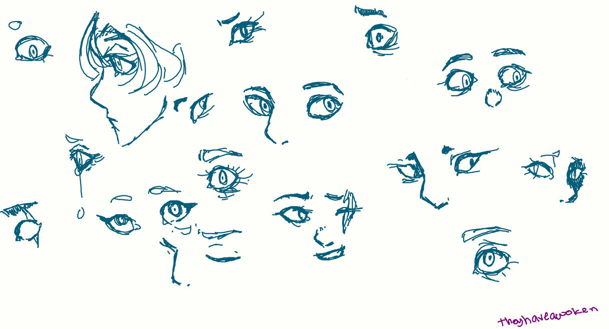 Eye Doodles by 0hPole on DeviantArt