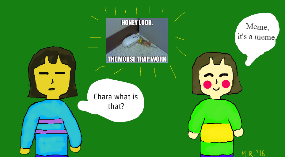 Frisk Learns About Memes by allicactus on DeviantArt