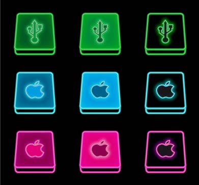 Iconos mac neon by freakarte on DeviantArt