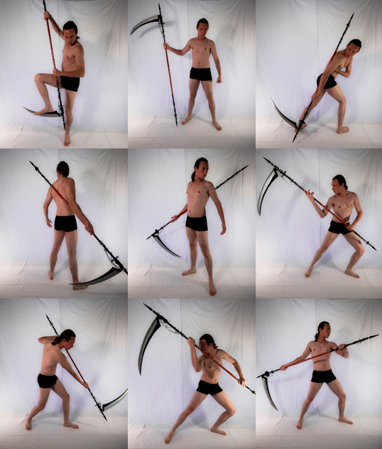 Scythe Fighting Poses