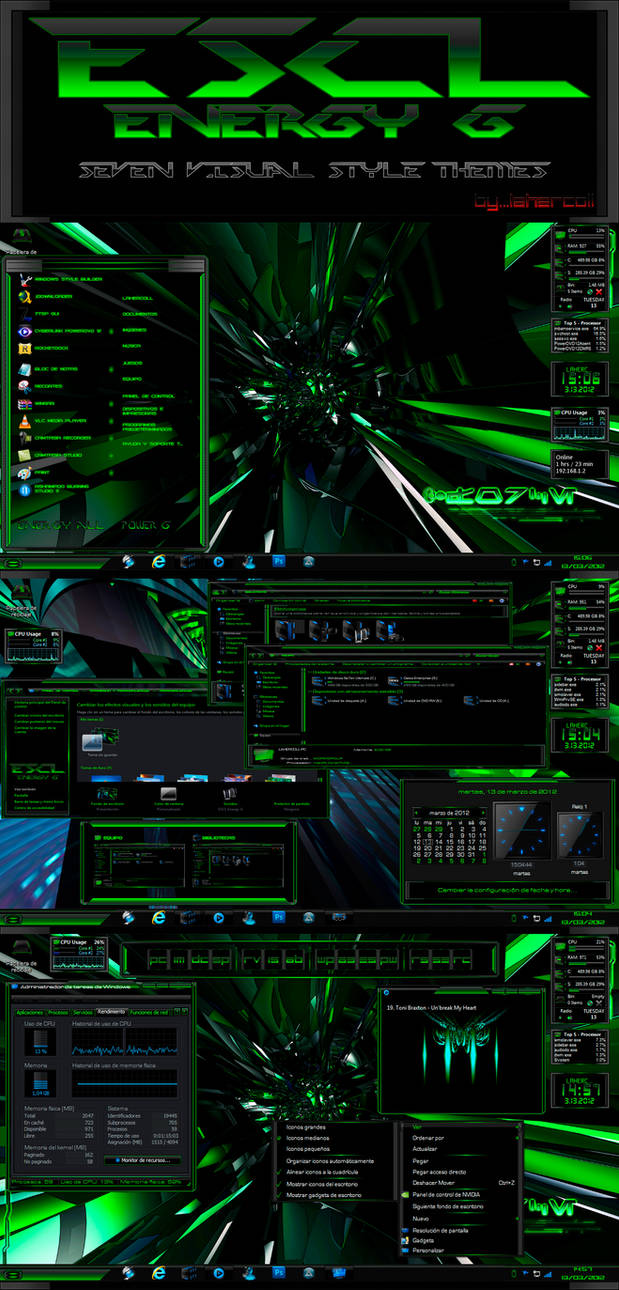 ESCL Energy G_Green Se7en Visual Style by lahercoll on DeviantArt