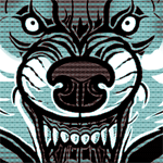 Glitch Wolf (warning: quick changing contrasts!) by Lindblut on DeviantArt