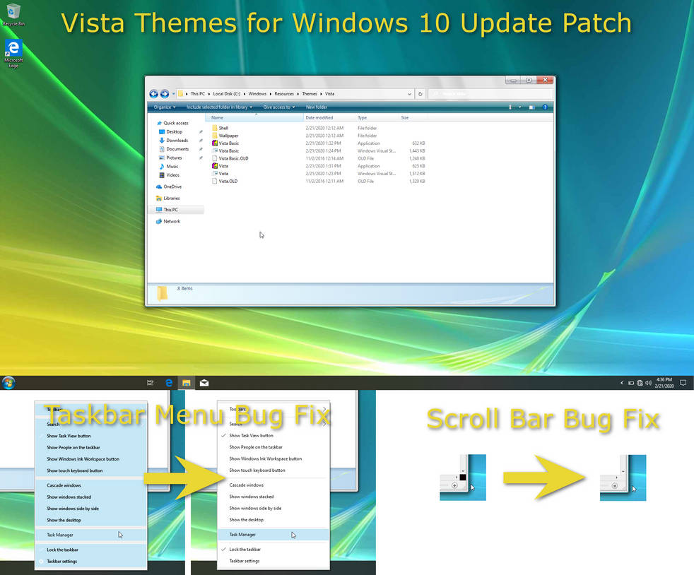 Vista Themes for Windows 10 Update Patch by toracatman on DeviantArt