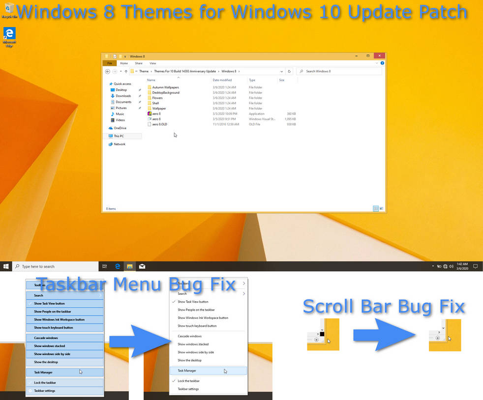 Windows 8 Themes for Windows 10 Update Patch by toracatman on DeviantArt